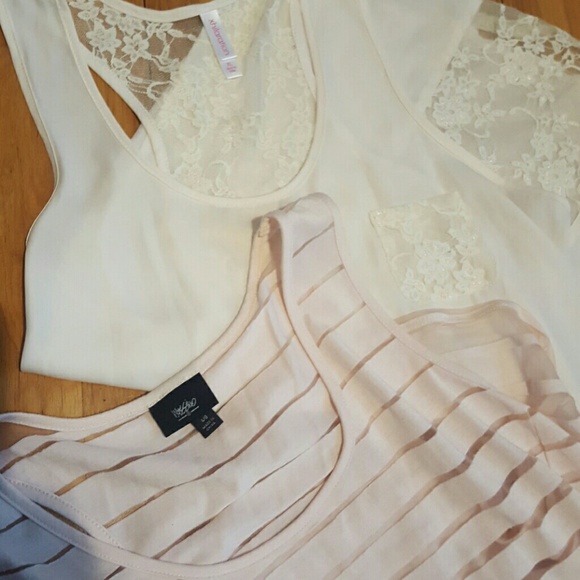 Mossimo Supply Co. | Tops | 2 Sheer Tanks | Poshmark